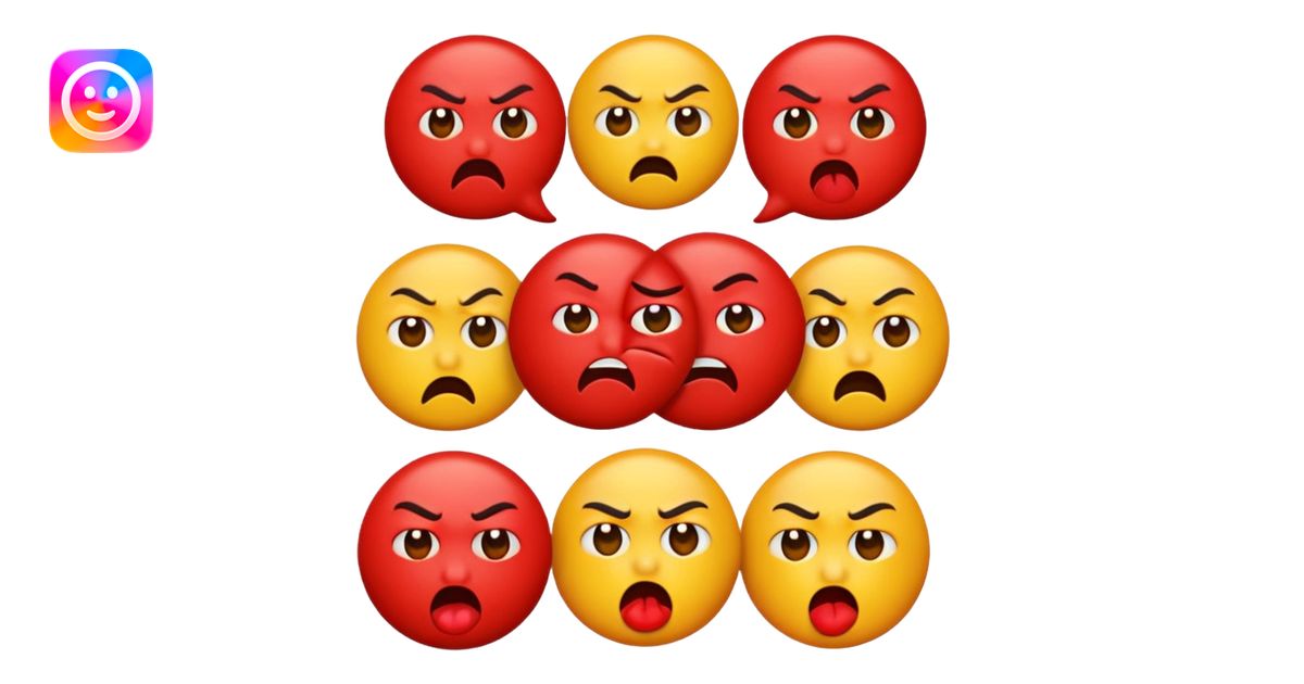 Angry emojis sending kisses emoji | AI Emoji Generator