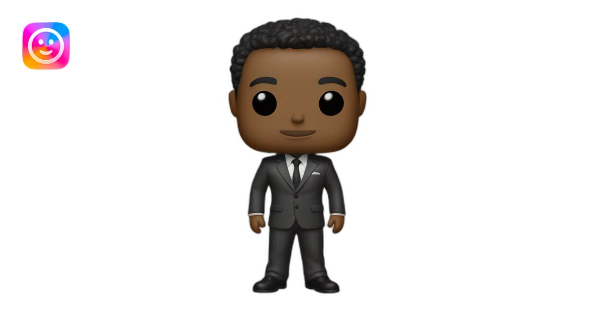 FUNKO POP IN SUIT emoji | AI Emoji Generator