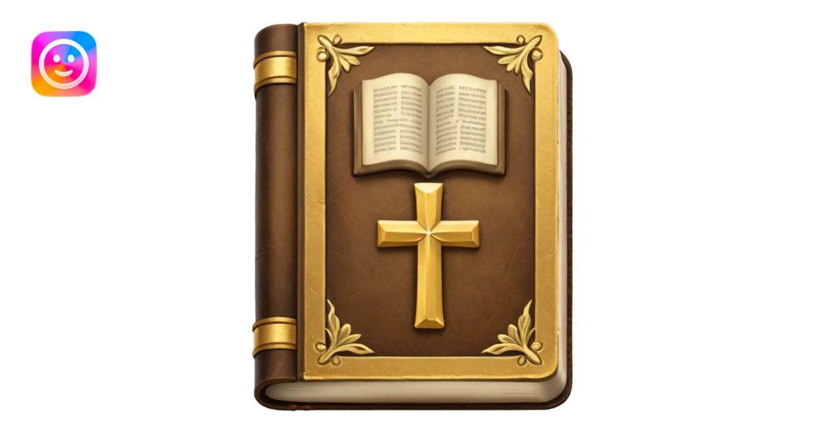 Aesthetic bible emoji | AI Emoji Generator
