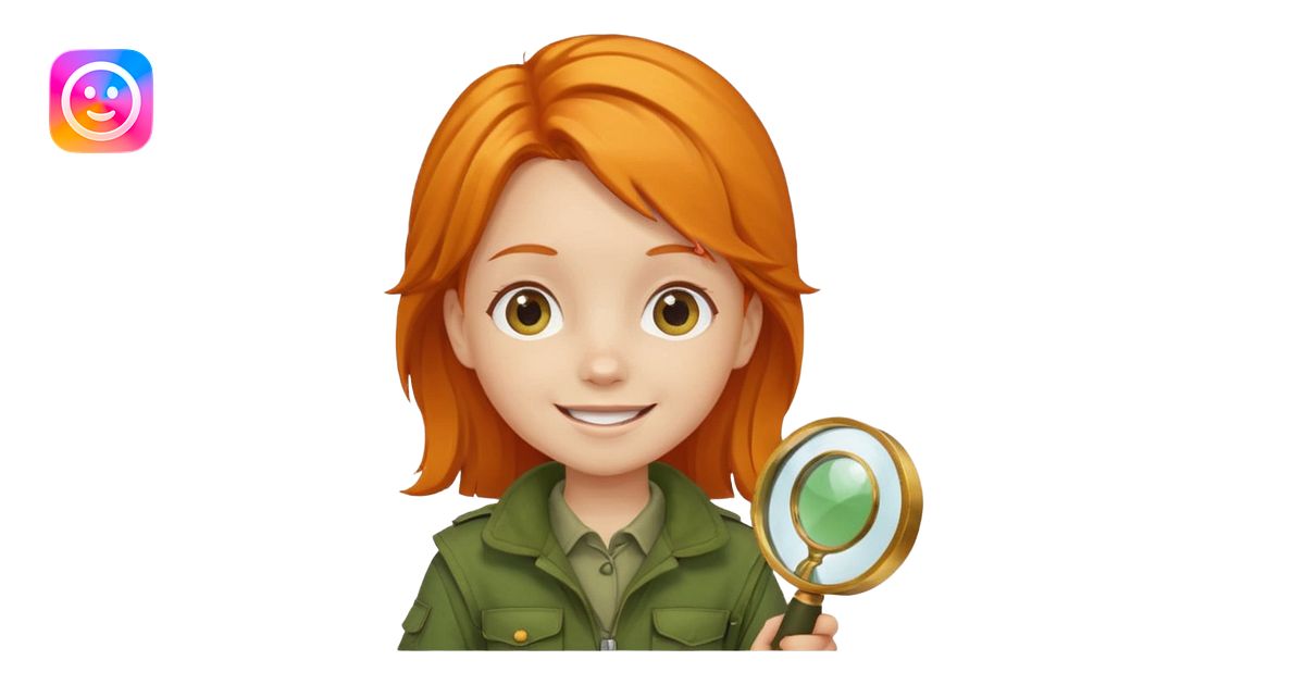braid orange haired girl kid in moss green explorer outfit, holding ...