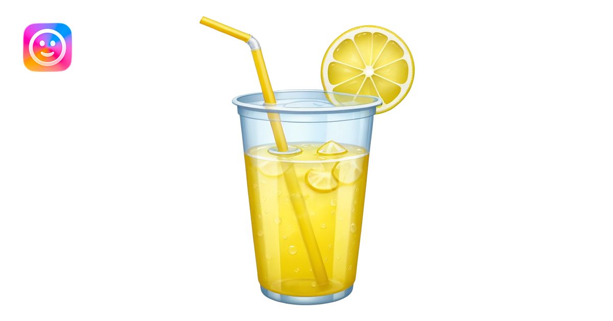 lemonade in a plastic cup emoji | AI Emoji Generator