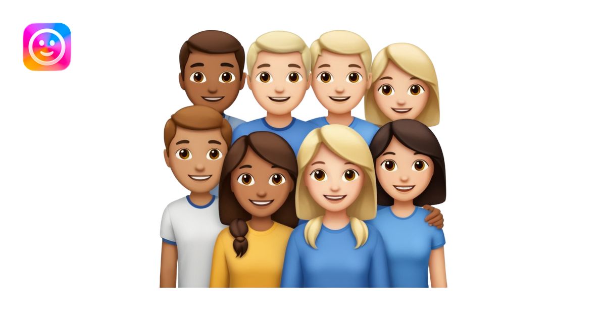 Capital humain groupe de personnes emoji | AI Emoji Generator