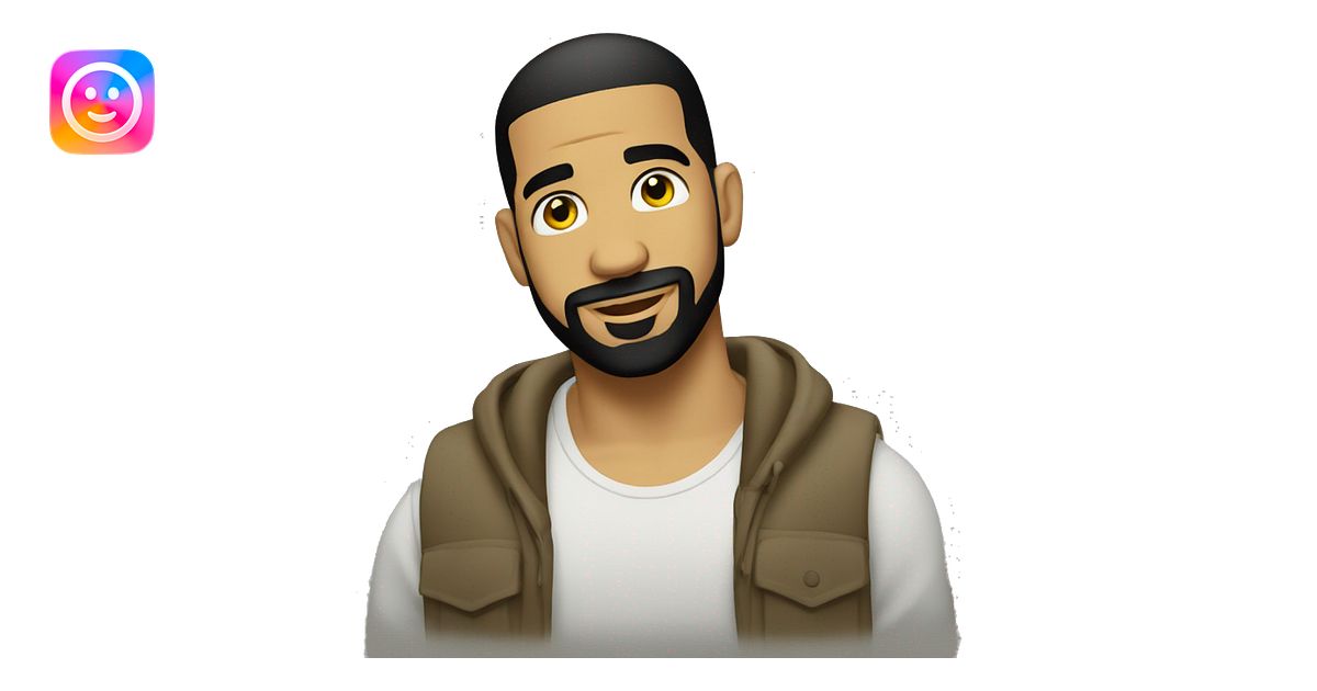 Drake looking good in the summer emoji | AI Emoji Generator