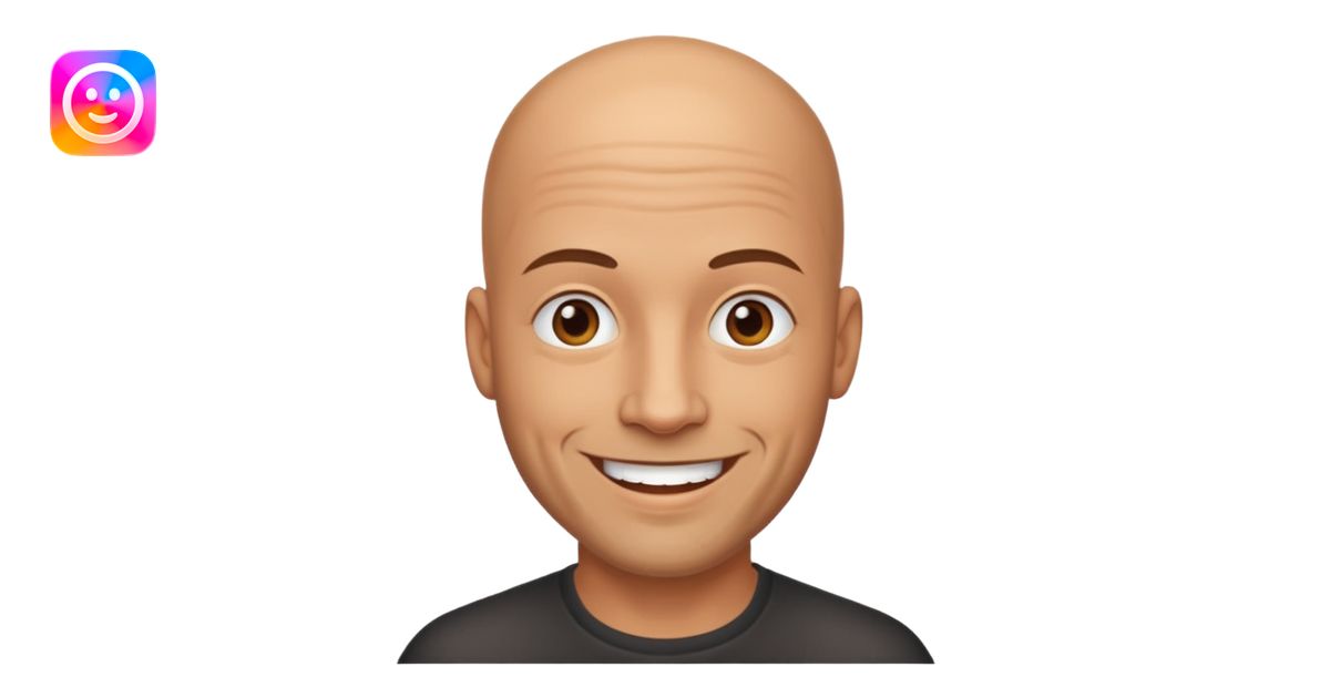 bald man emoji | AI Emoji Generator