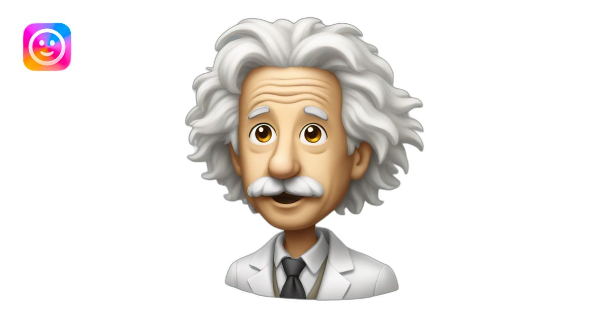 Einstein emoji | AI Emoji Generator