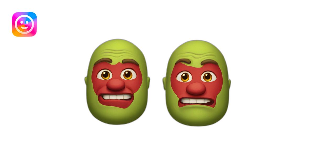 red-shrek emoji | AI Emoji Generator