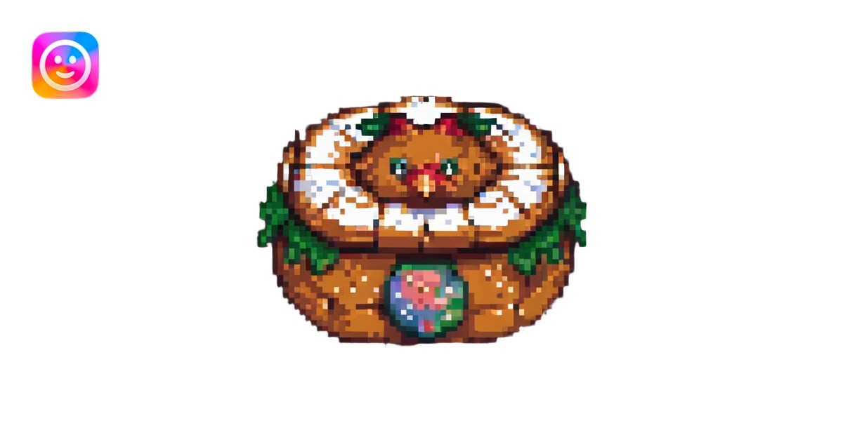a chicken roll, pixel art style illustration | AI Emoji Generator