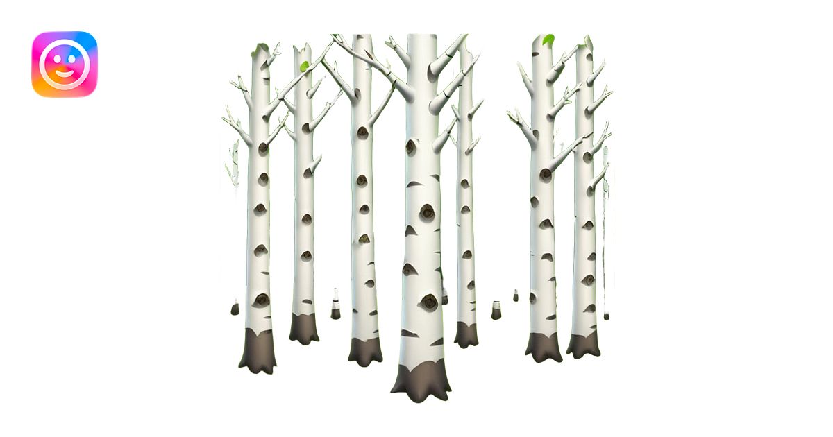 birch forest emoji | AI Emoji Generator