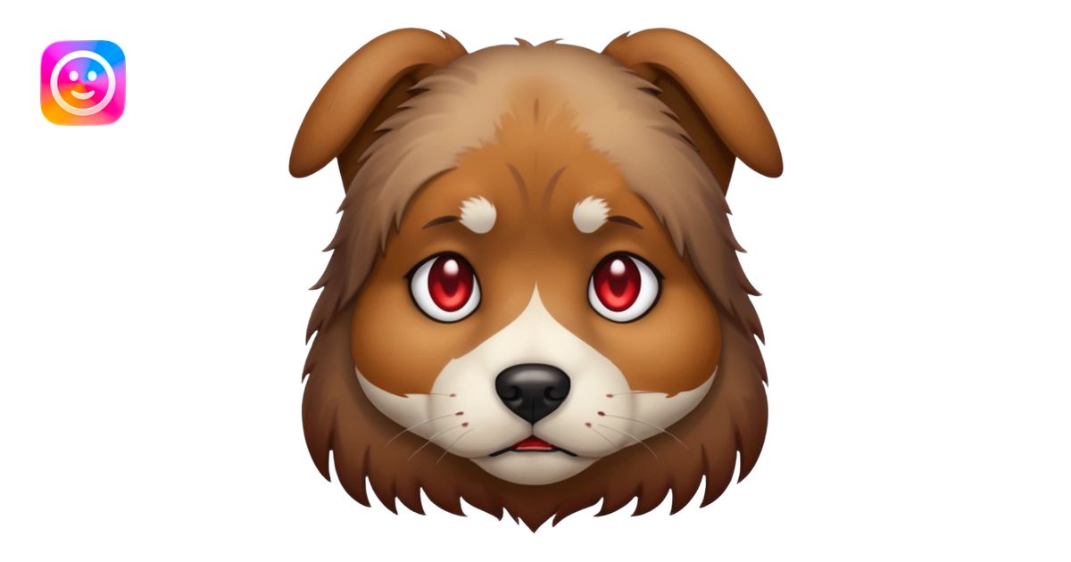 bleeding dog emoji | AI Emoji Generator