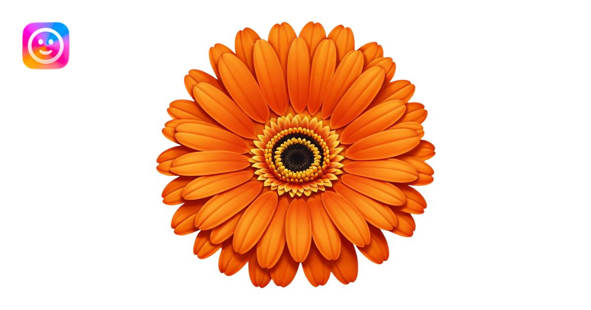 Flower gerbera emoji | AI Emoji Generator