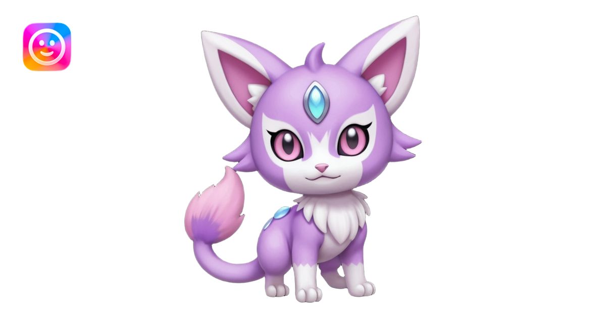 Smooth Soft Dark Pastel Meloetta-Purrloin-Gatomon-Noibat-Pokémon ...