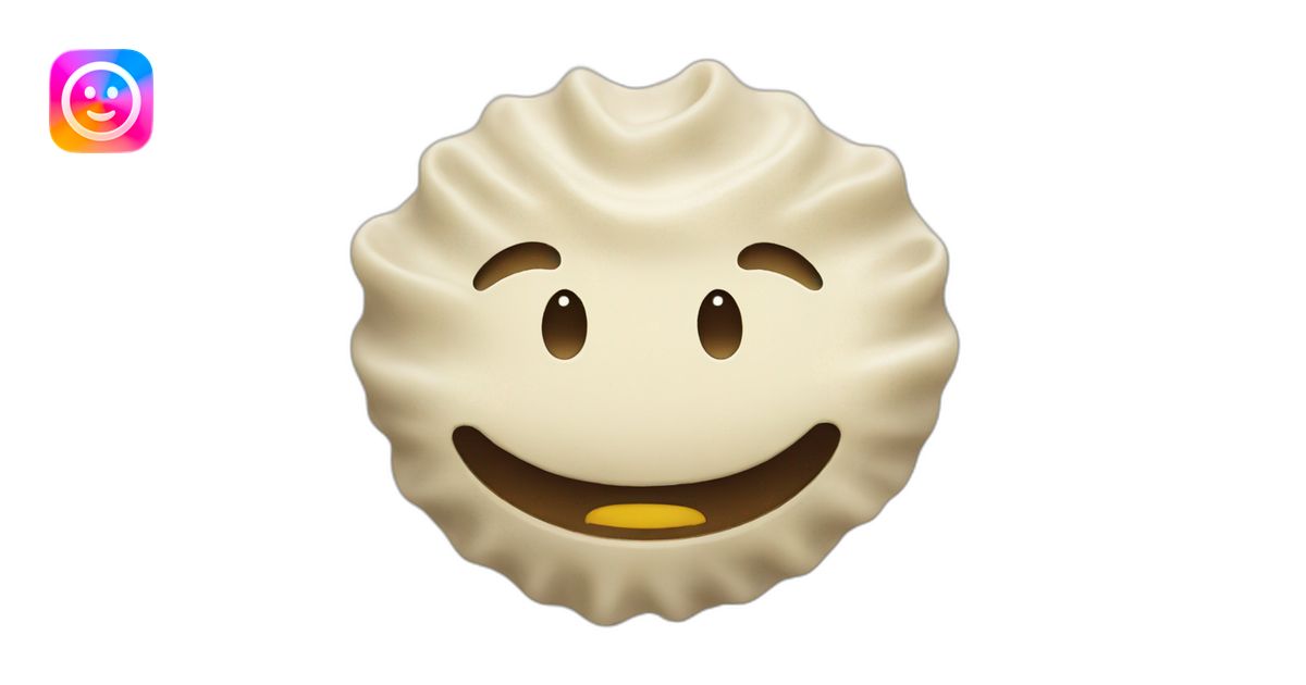 dumpling-smile emoji | AI Emoji Generator