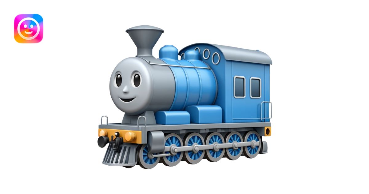 A cargo train, classic emoji style, variant 2 emoji | AI Emoji Generator