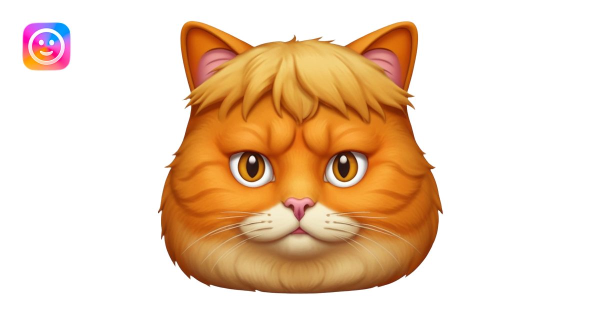 donald Trump as a fat cat emoji | AI Emoji Generator