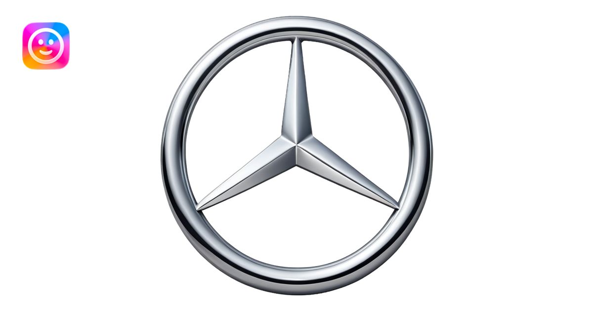 Mercedes logo emoji | AI Emoji Generator