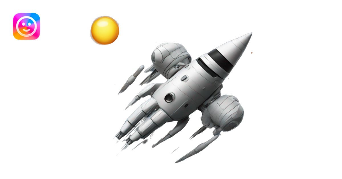 Realistic Magnetic field of spaceship emoji | AI Emoji Generator