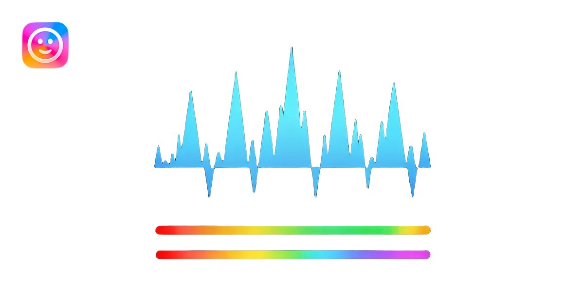 full black audio spectrum, the spectrum is white emoji | AI Emoji Generator