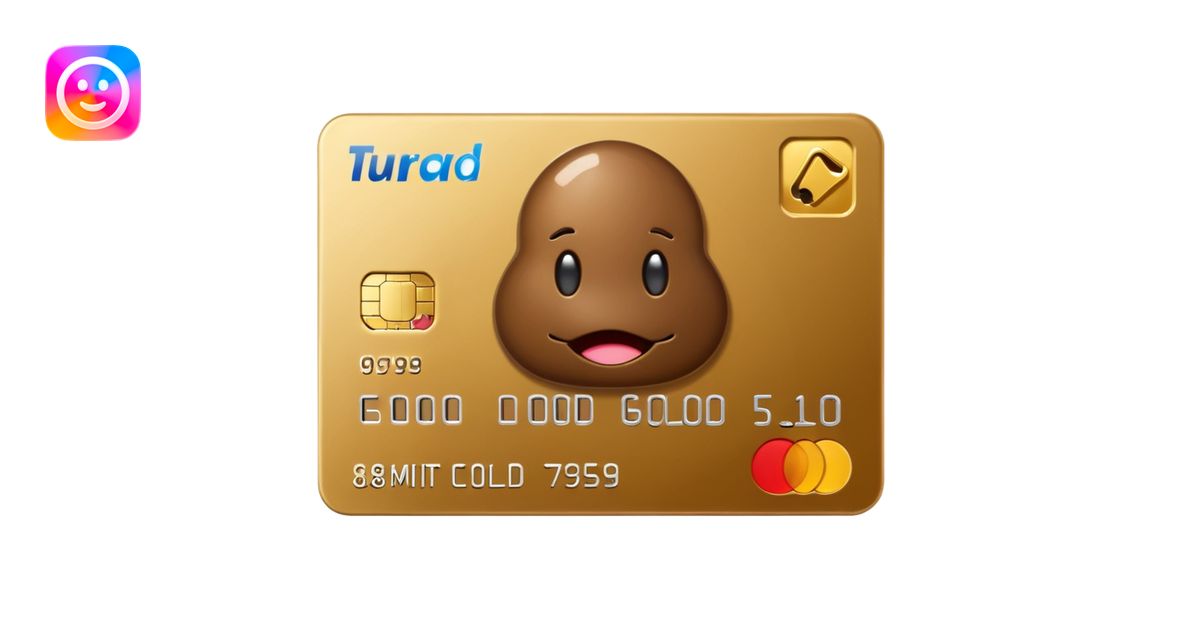 💳 with TURD LOGO emoji | AI Emoji Generator