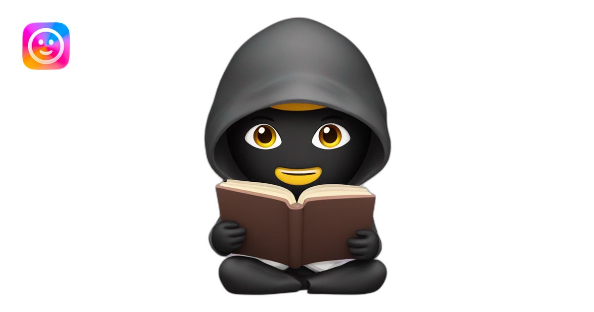 Ninja reading a book emoji | AI Emoji Generator
