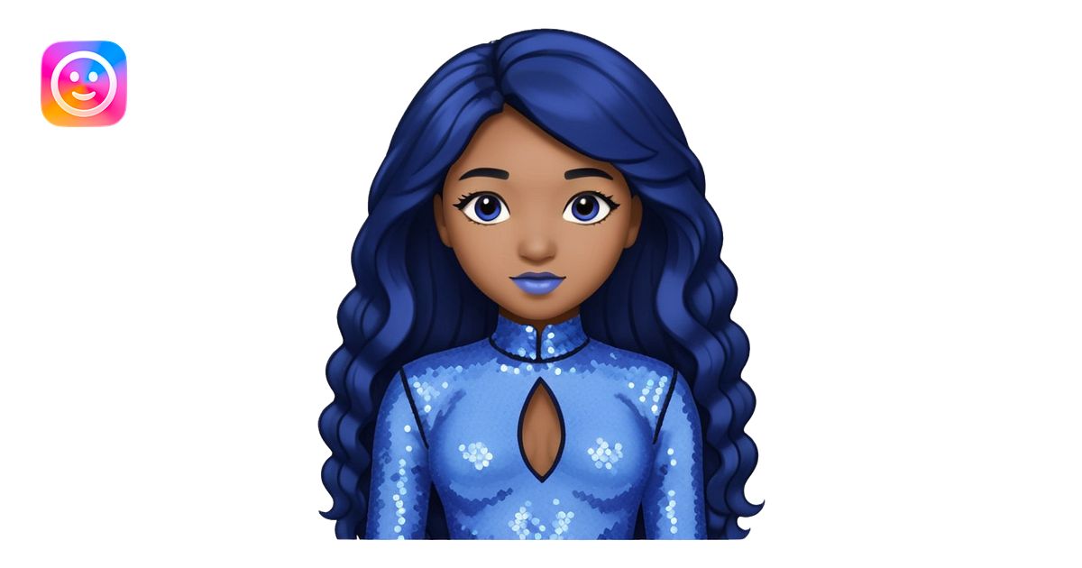 Normani from Fifth Harmony with long black hair, periwinkle sequin ...