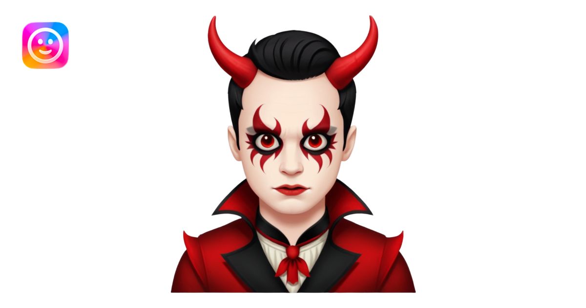 brendon urie demon from emperors new clothes emoji | AI Emoji Generator