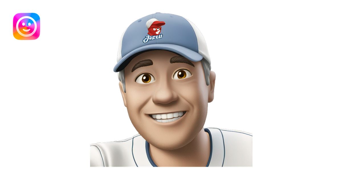 happy man in baseball cap emoji | AI Emoji Generator