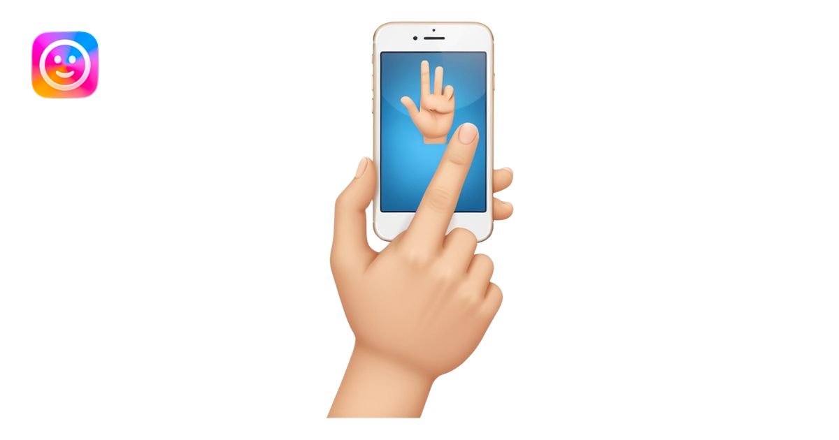 finger pointing towards the screen emoji | AI Emoji Generator