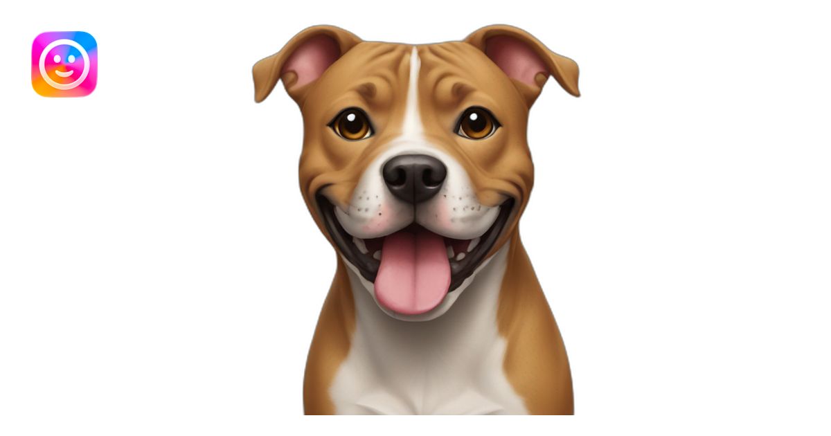 Staffy smile emoji | AI Emoji Generator
