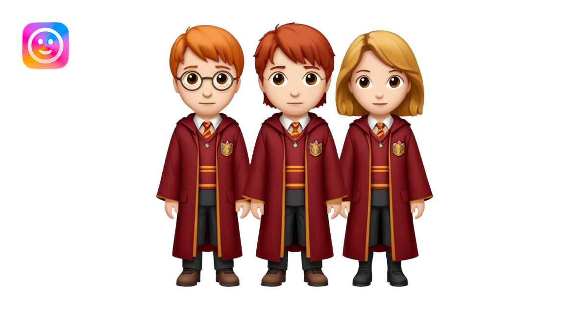 harry potter, ronald weasley and hermione granger in gryfinndor uniform ...