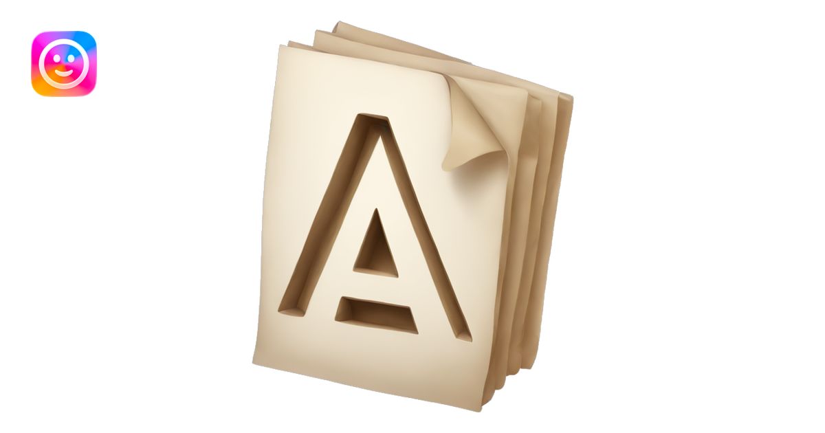 A Letter A emoji | AI Emoji Generator