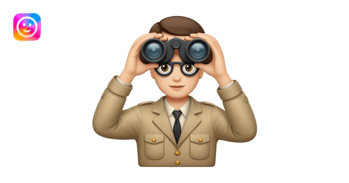 hands holding binoculars emoji | AI Emoji Generator