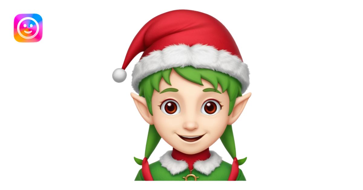 Christmas elf emoji | AI Emoji Generator