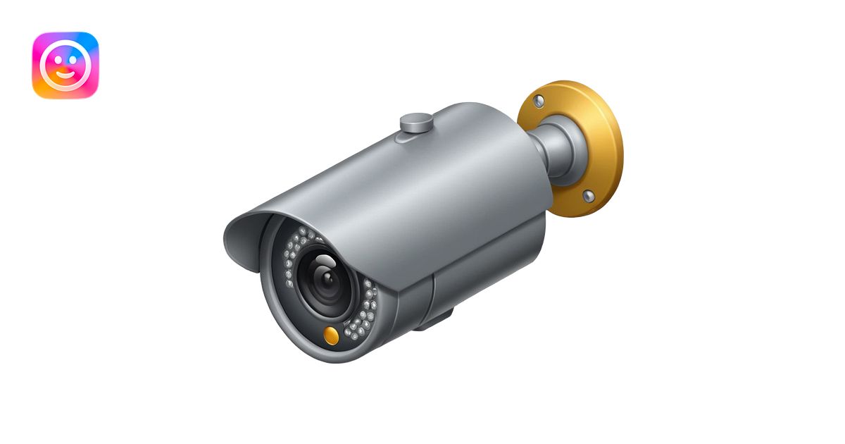 Cctv camera facing northwest emoji | AI Emoji Generator