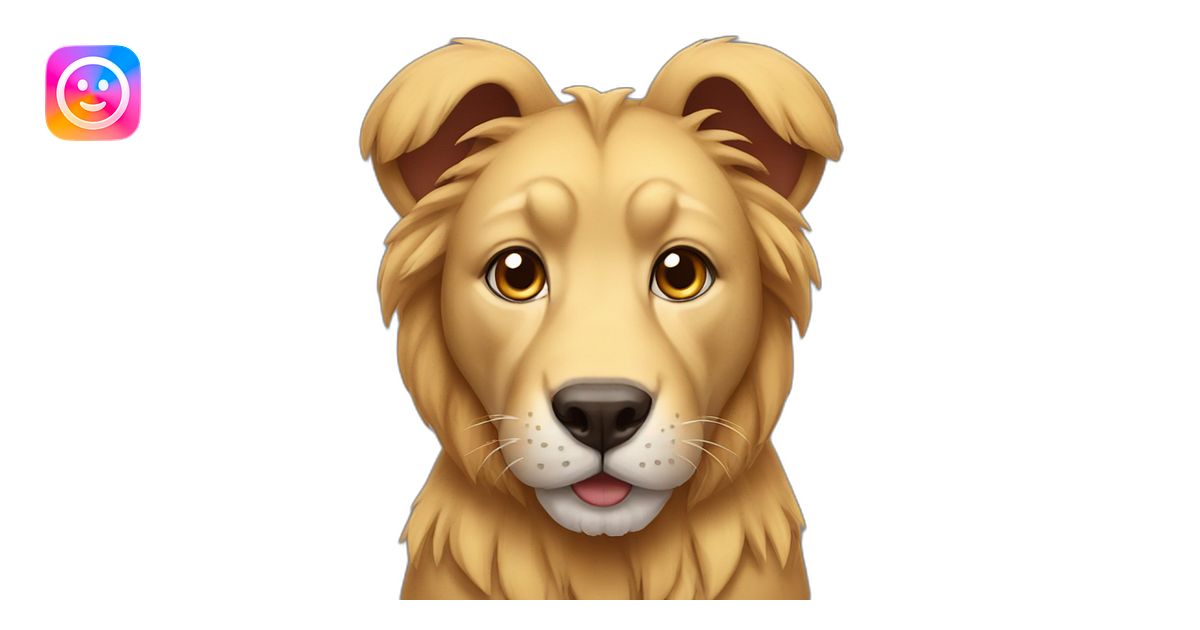 lion dog emoji | AI Emoji Generator