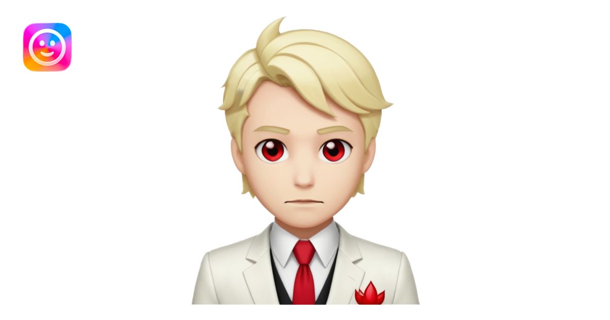 Lucifer Morningstar from Hazbin Hotel emoji | AI Emoji Generator
