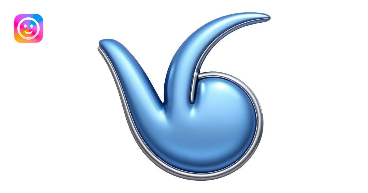 blue tick emoji | AI Emoji Generator