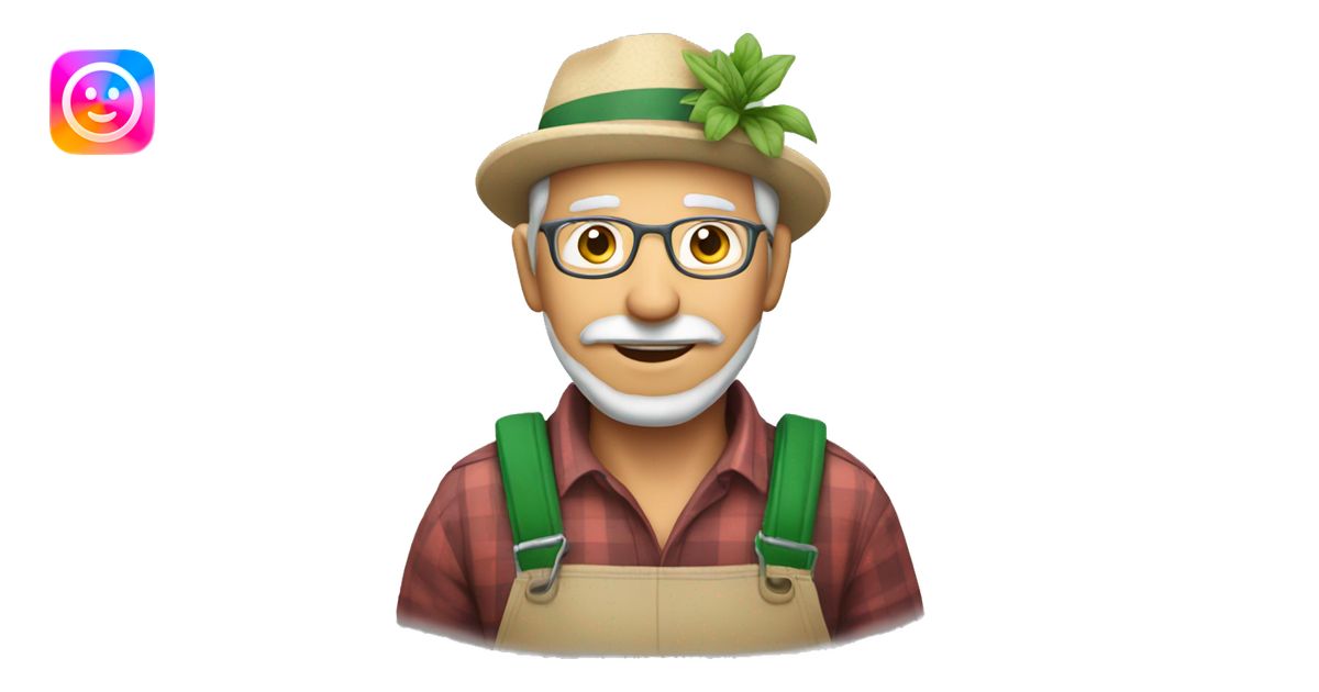 grandfather gardener emoji | AI Emoji Generator