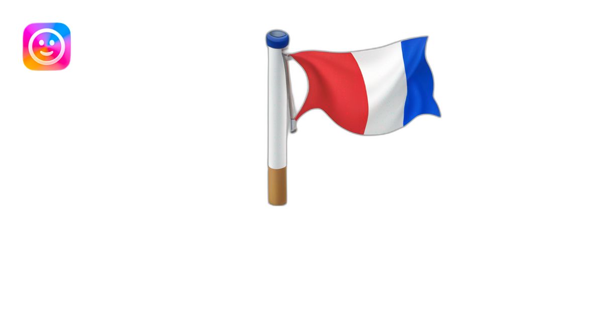 Les WC en drapeau de France emoji | AI Emoji Generator