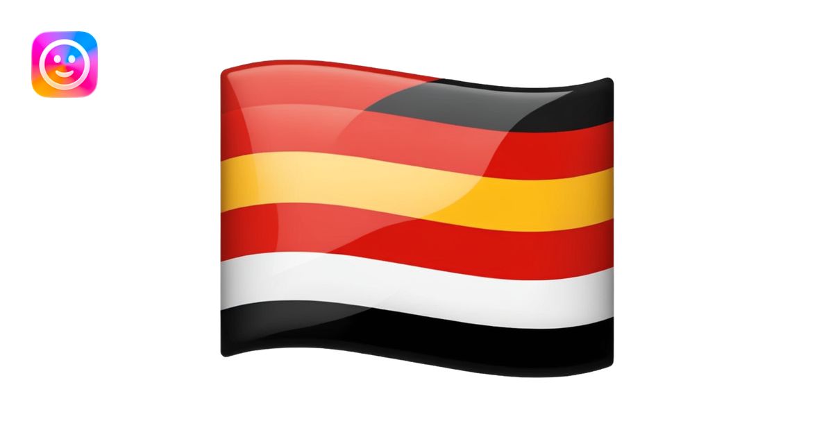 Make the old ww1 German red white black flag emoji | AI Emoji Generator