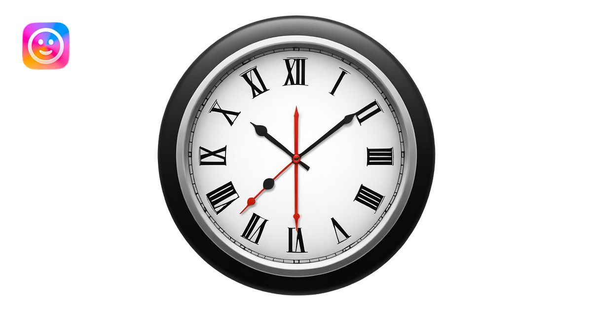 analog clock emoji | AI Emoji Generator