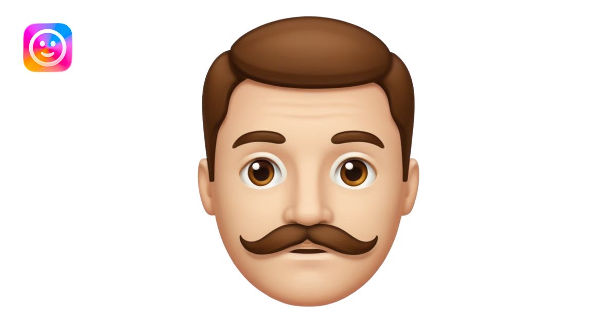 mustache emoji emoji | AI Emoji Generator