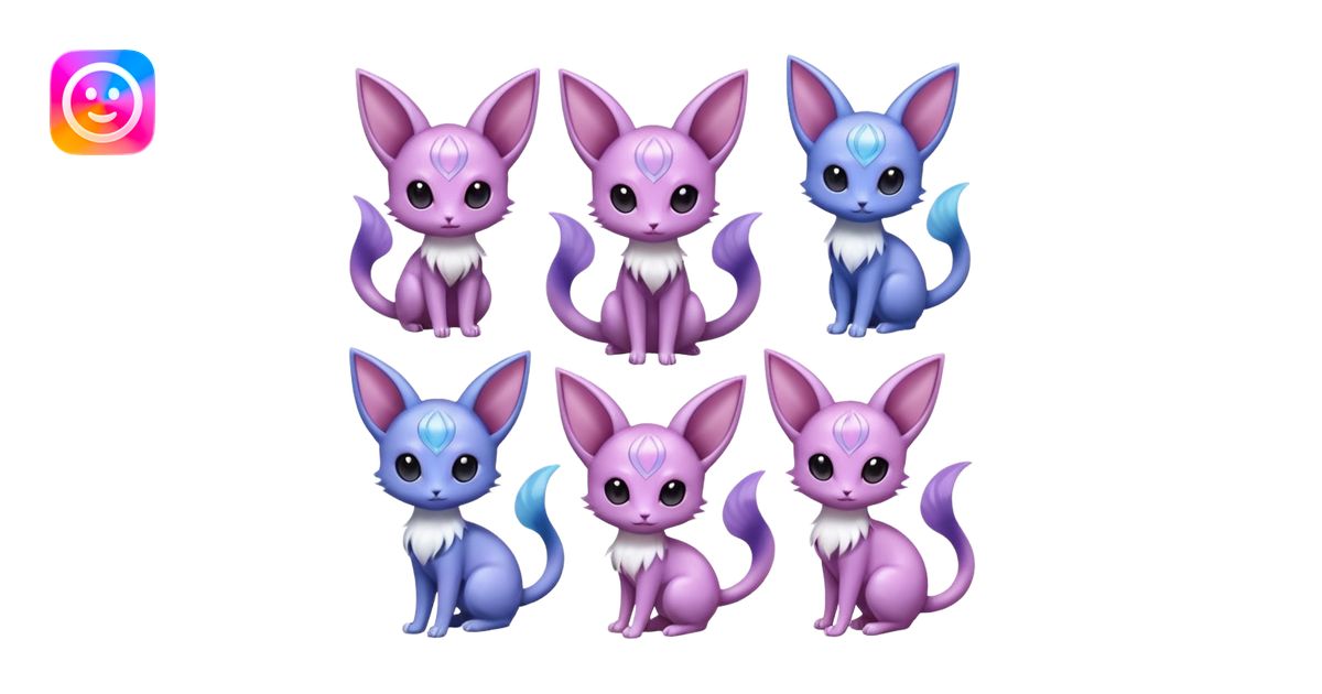 Shiny Glossy Smooth Soft Silky Cute Espeon-Mew-Amaura-Delcatty ...
