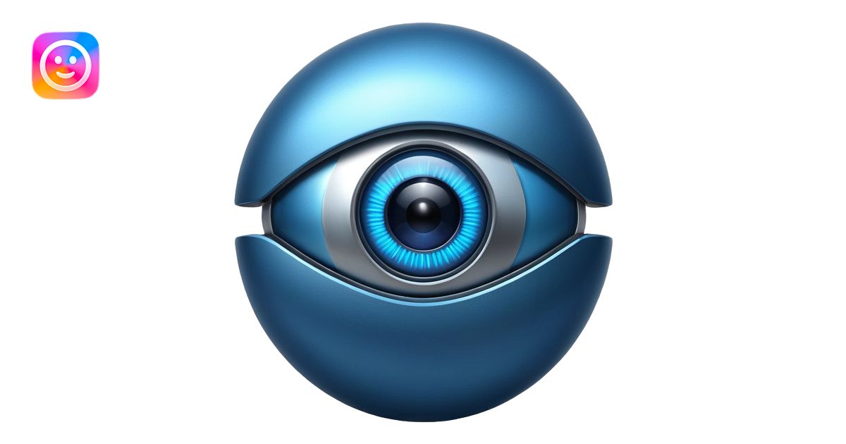 Robot Eye emoji | AI Emoji Generator