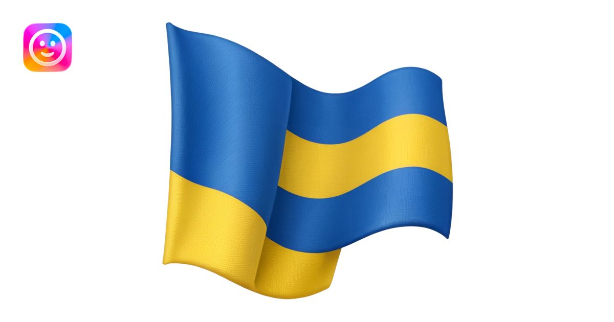 Ukraine flag emoji | AI Emoji Generator