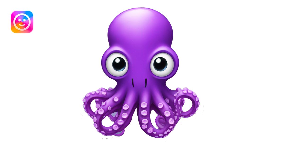 purple octopus gaming emoji | AI Emoji Generator