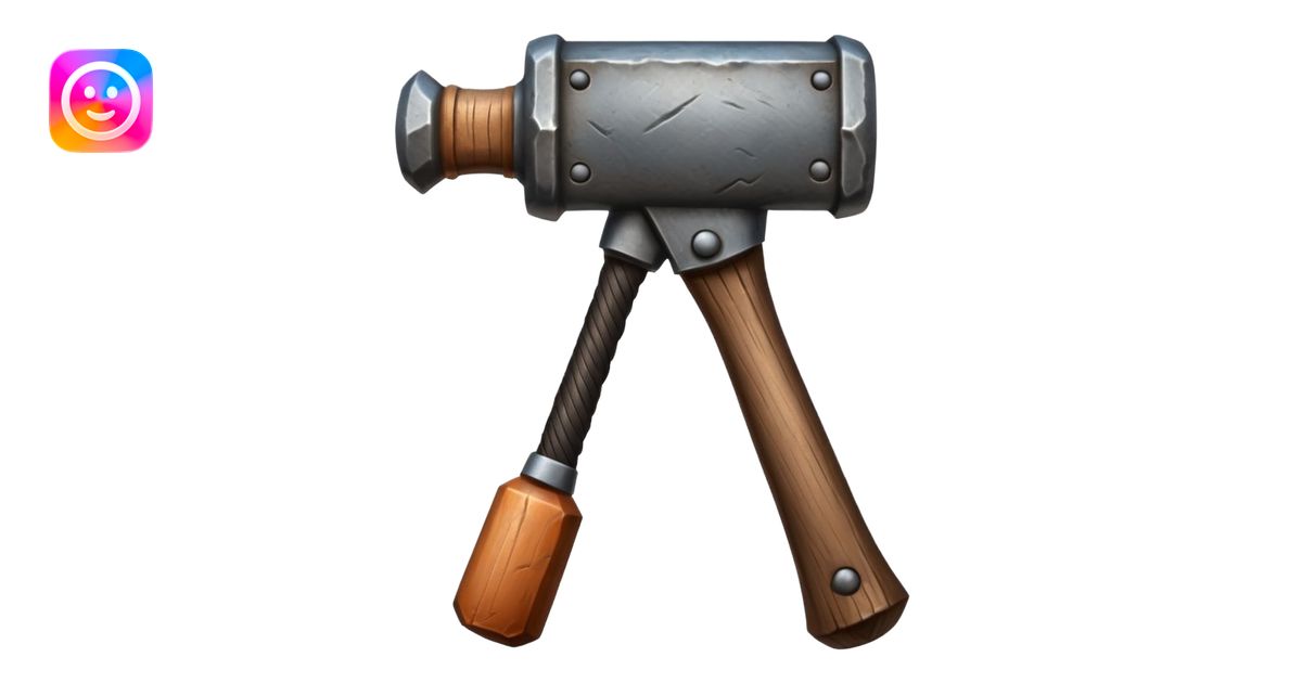 classic blacksmith realistic hammer weapon, suitable for an emoji emoji ...