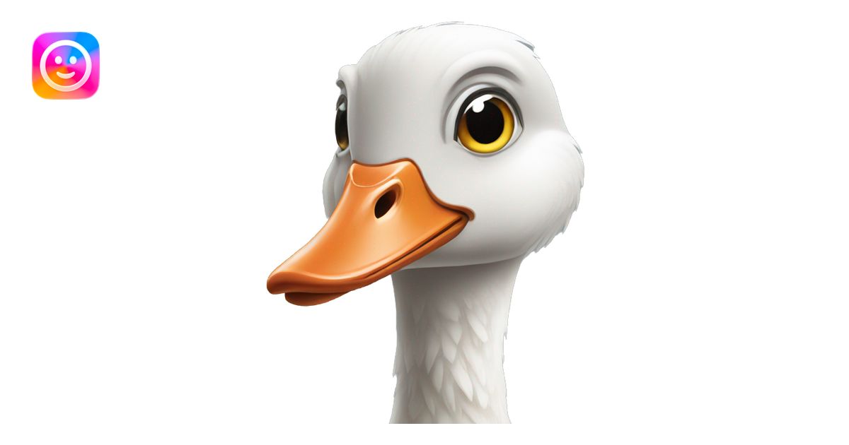 suspicious goose emoji | AI Emoji Generator