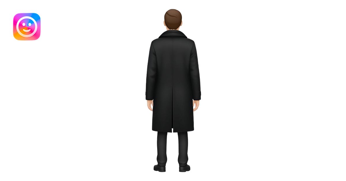anonymous person standing view from the back emoji | AI Emoji Generator