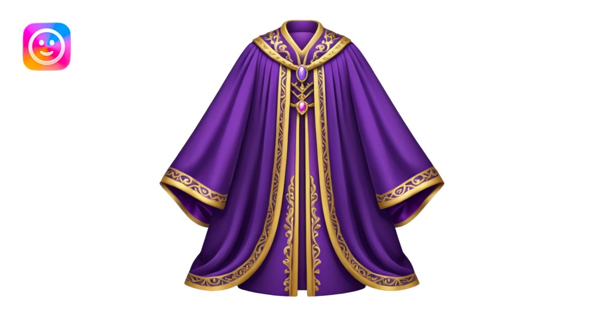 purple Royal Robes emoji | AI Emoji Generator