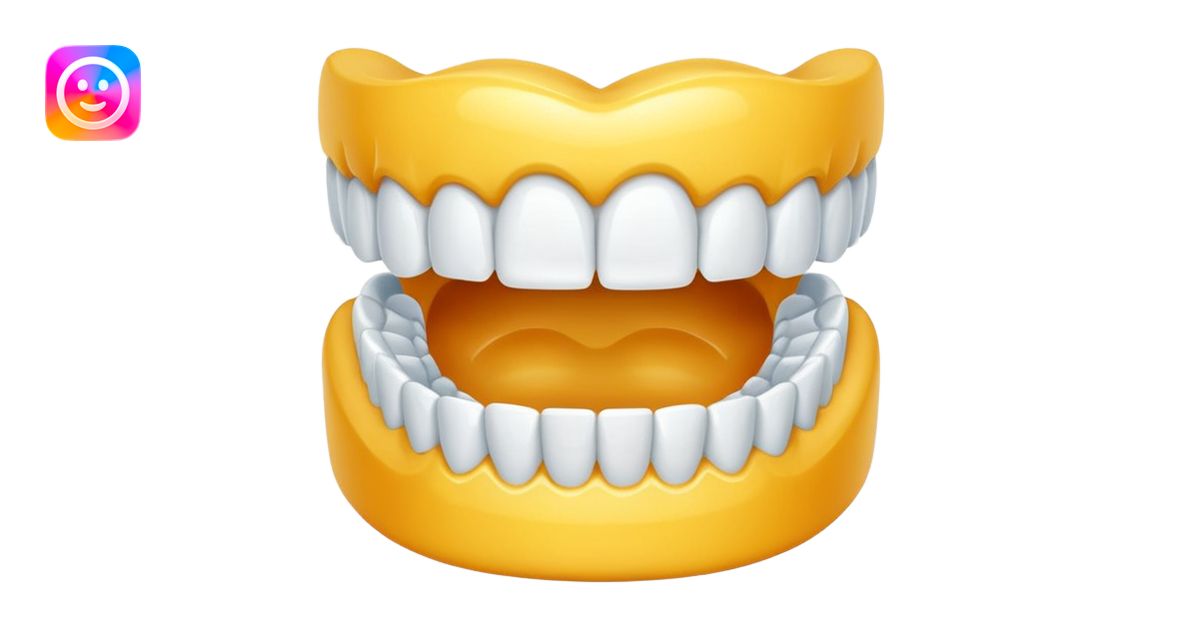 Denture cute emoji | AI Emoji Generator